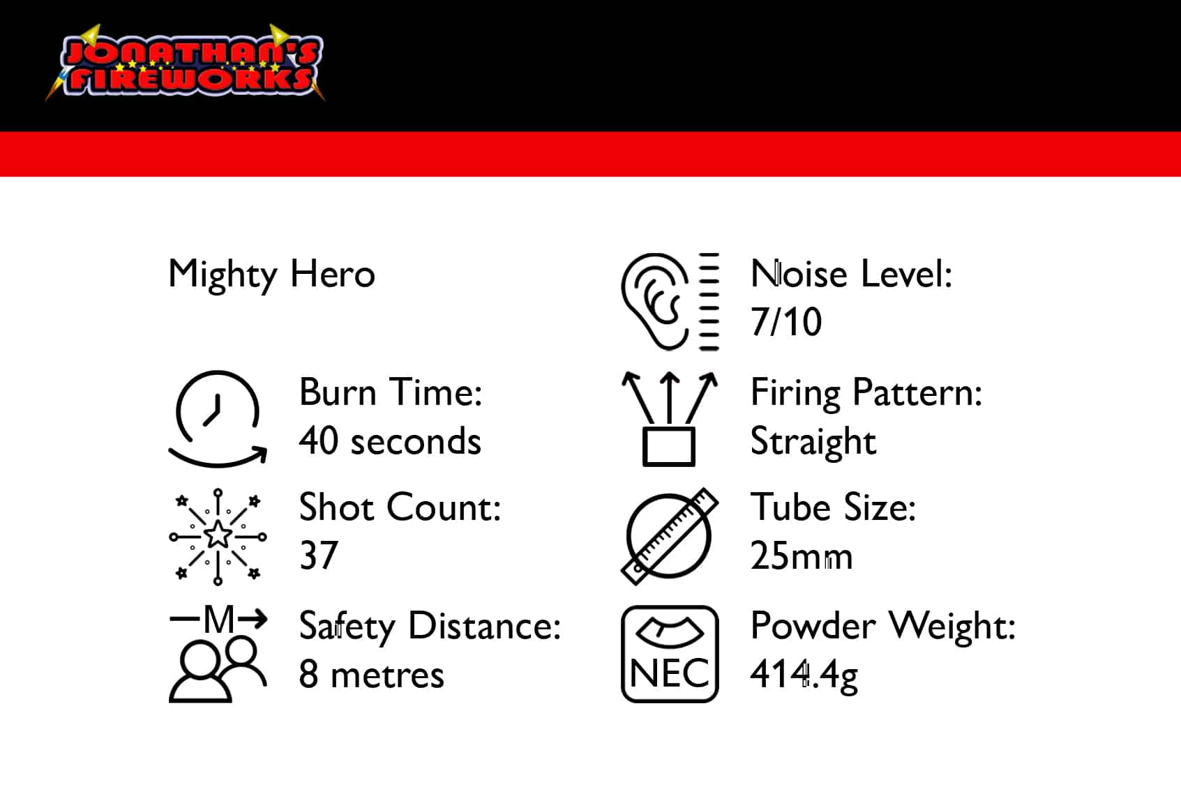 Mighty Hero | Jonathan's Fireworks